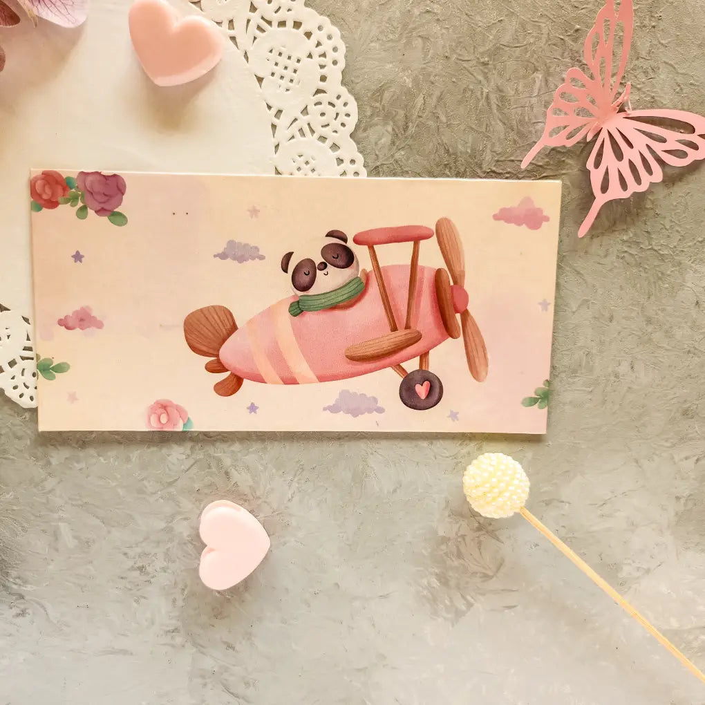 Jumpin’ on a Panda Jet Envelopes
